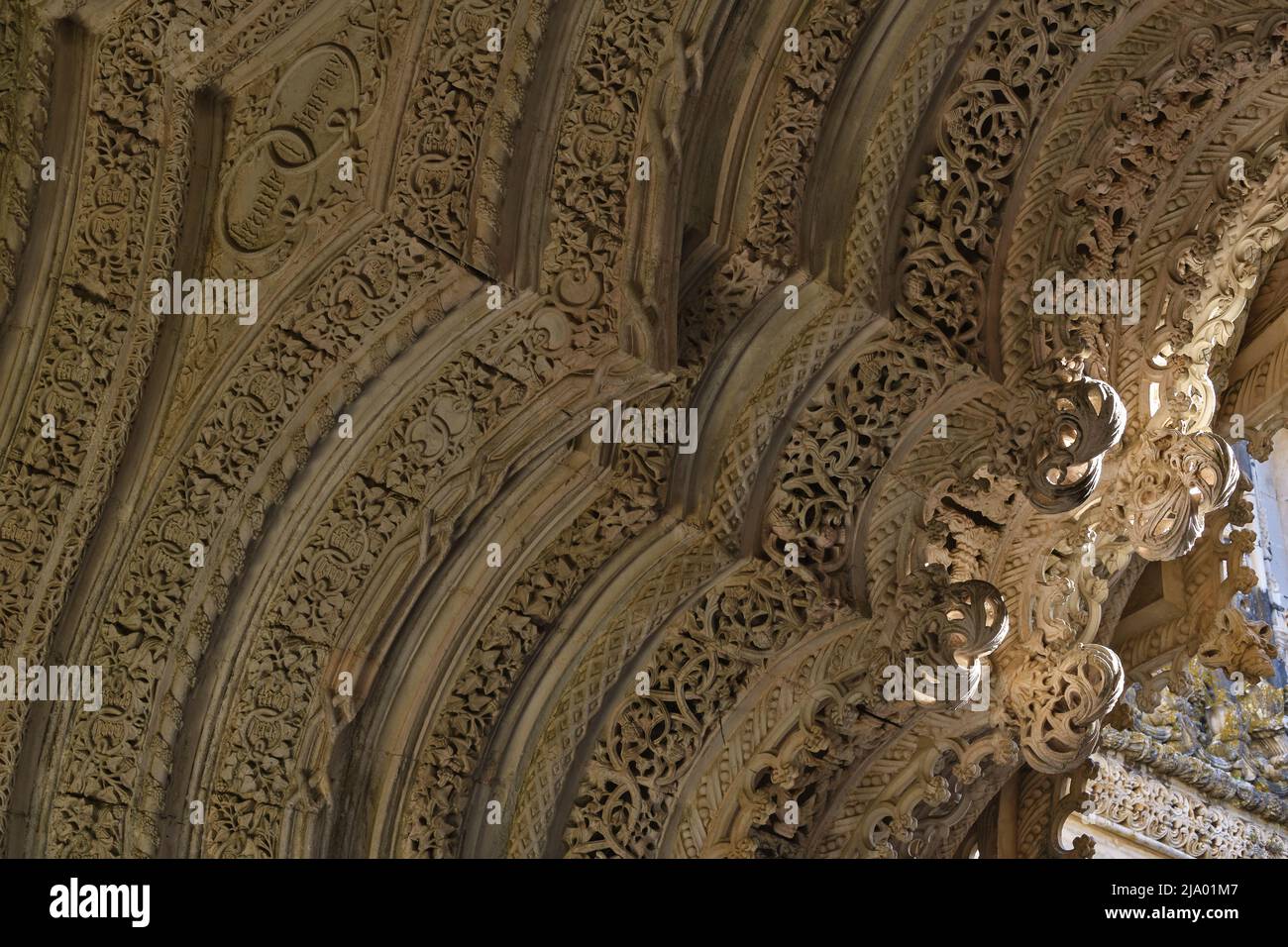 arches, vaults and pillars in Interior of the Unfinished chapels in ...