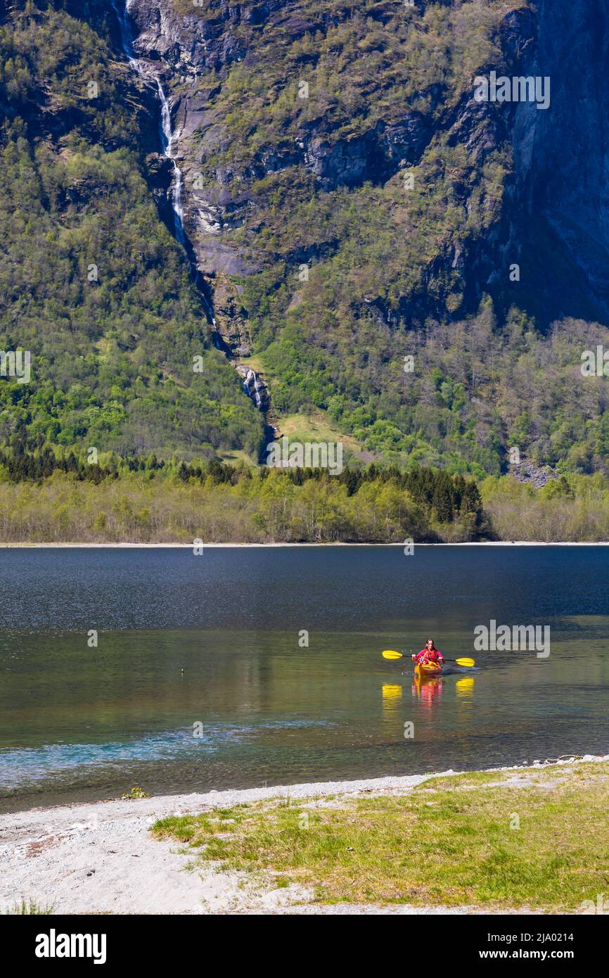 Fjords norway canoe hi-res stock photography and images - Alamy
