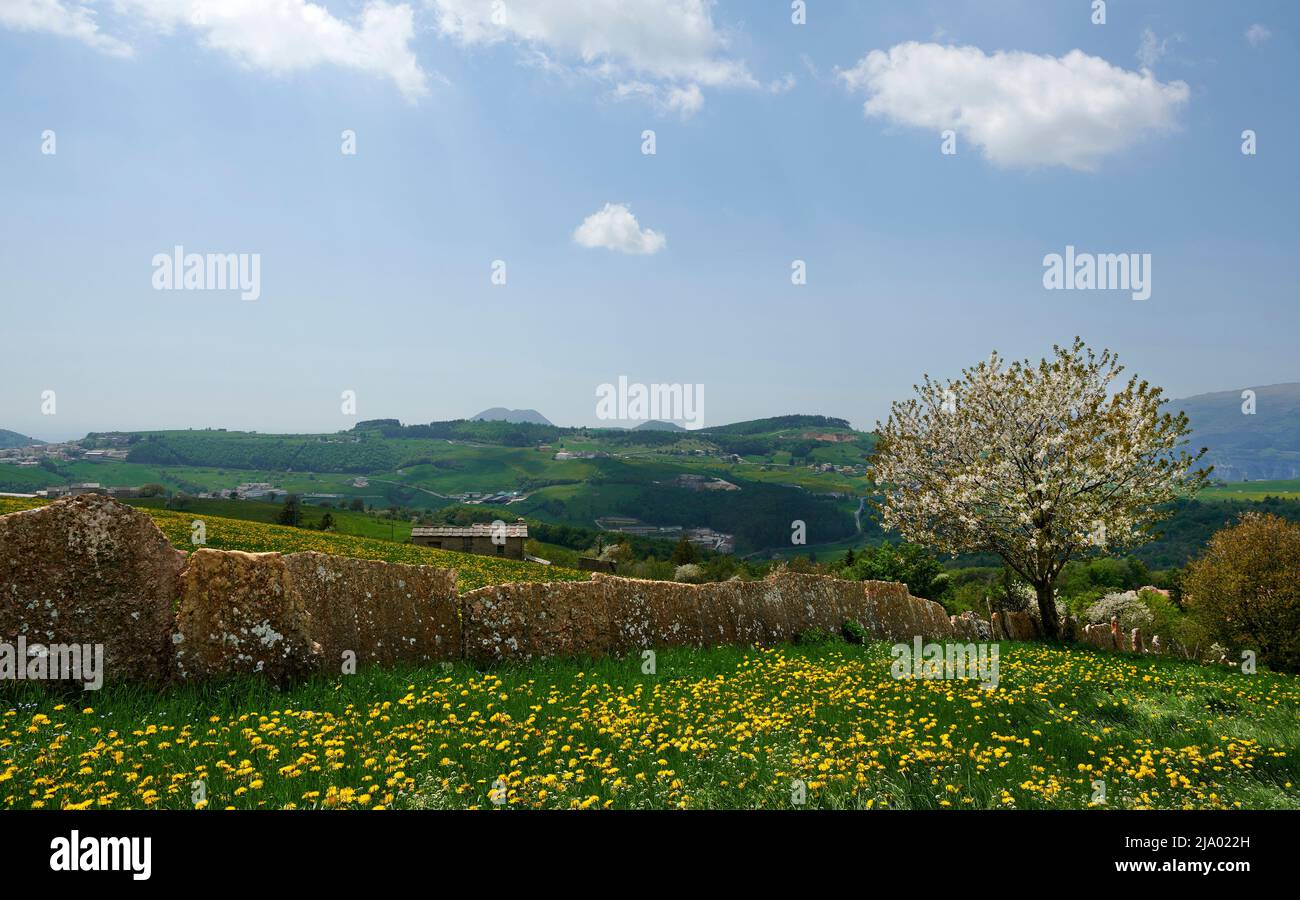 Monti Lessini (Vr),Italy, a landscape of the hills Stock Photo - Alamy