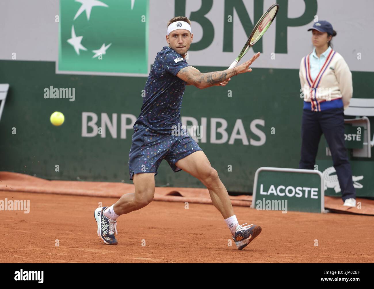 Alex Molcan of Slovakia during day 4 of the French Open 2022, a tennis ...