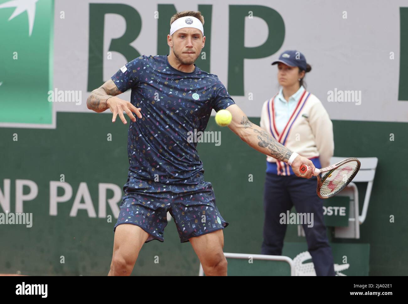 Alex Molcan of Slovakia during day 4 of the French Open 2022, a tennis ...