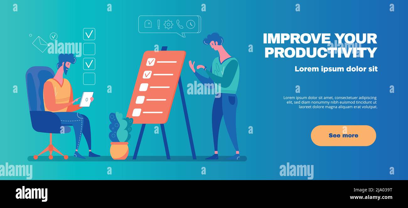 Improving productivity through effective time management horizontal ...