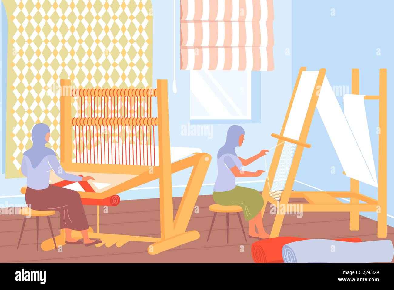 Loom looms Stock Vector Images - Alamy