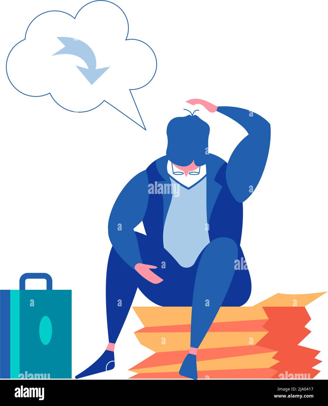 Discouraged vector vectors hi-res stock photography and images - Alamy