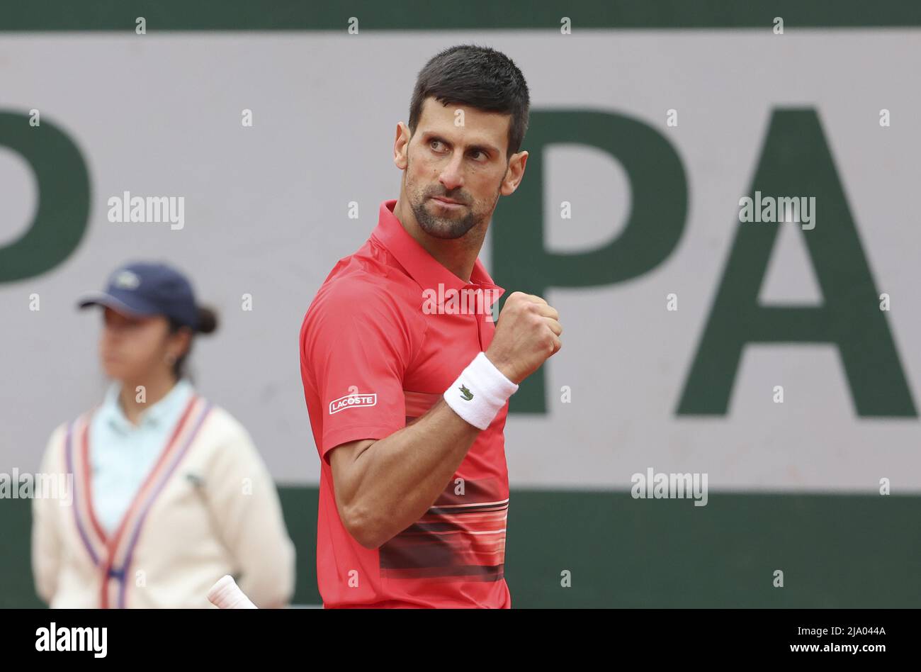 Novak Djokovic of Serbia during day 4 of the French Open 2022, a tennis ...