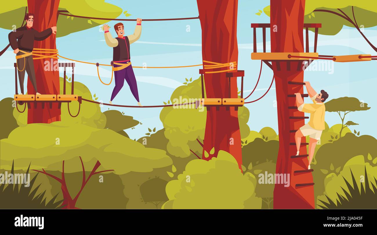 Ropes stairs Stock Vector Images - Alamy