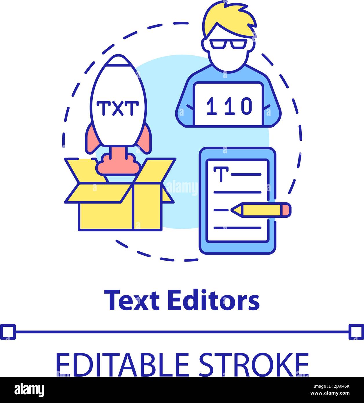 Text editors concept icon Stock Vector Image & Art - Alamy