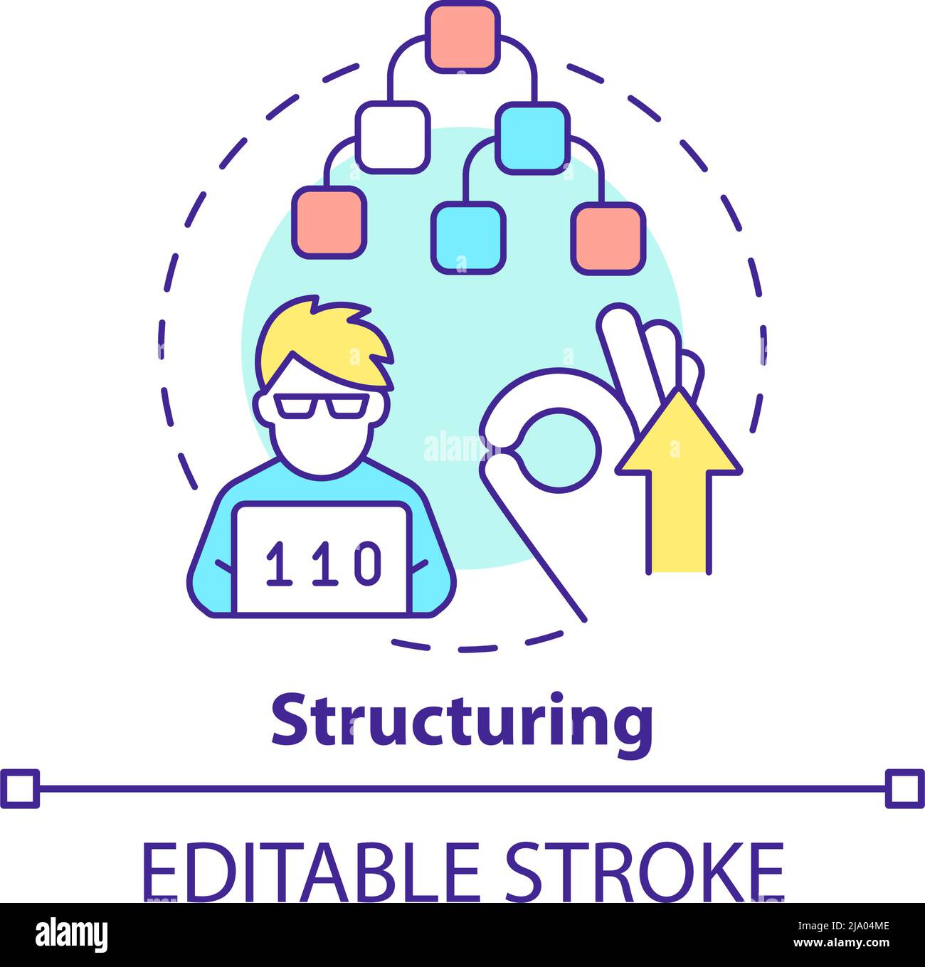 Structuring concept icon Stock Vector Image & Art - Alamy
