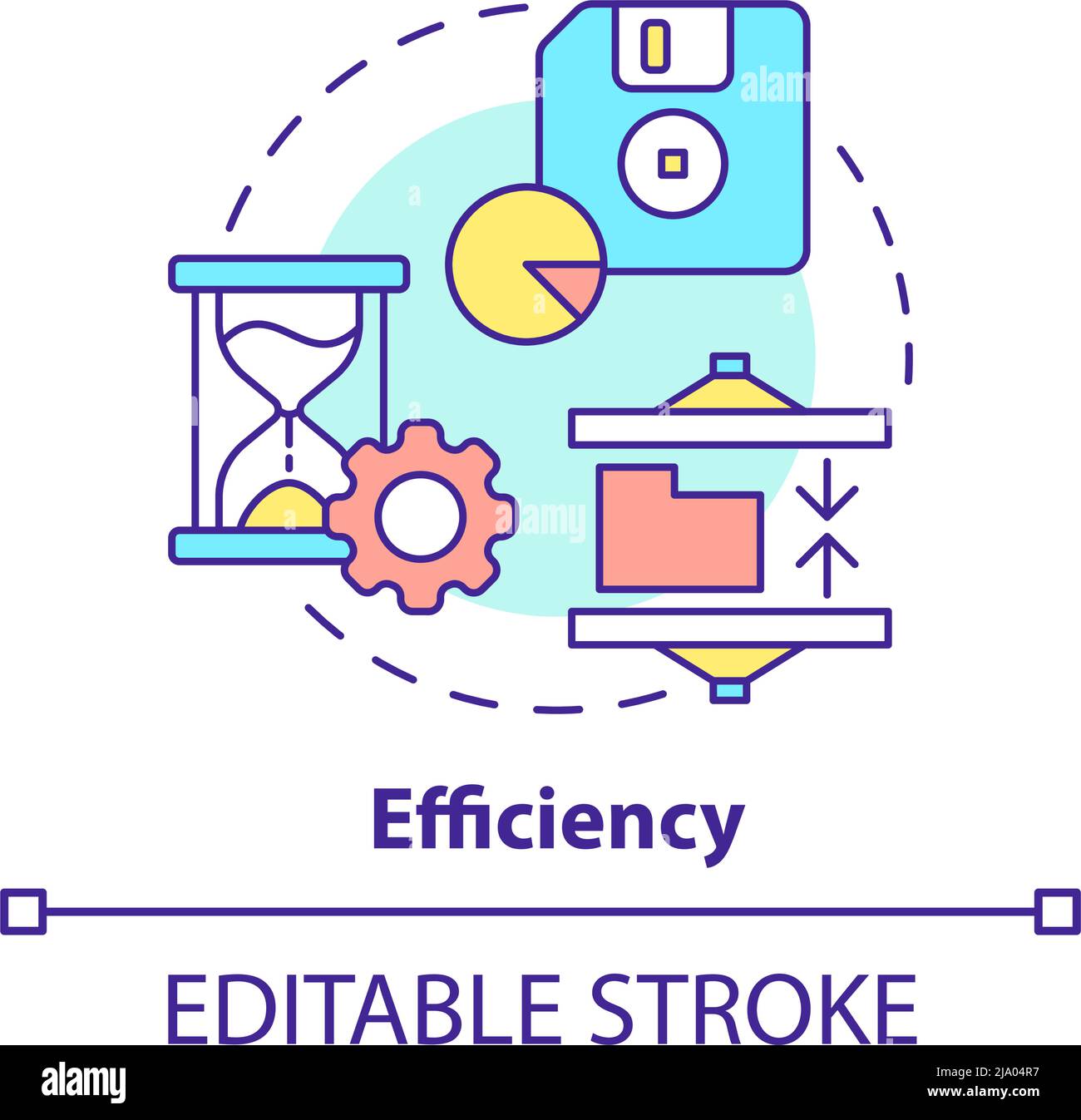 Efficiency concept science Stock Vector Images - Alamy