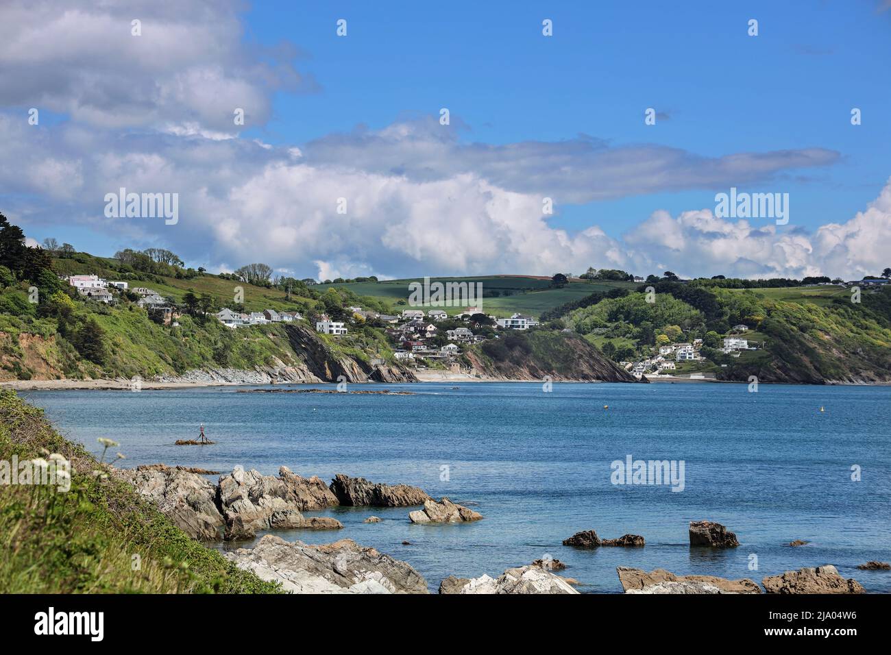 Millendreath, seen from the vantage of Hannafore Point, Cornwall ...