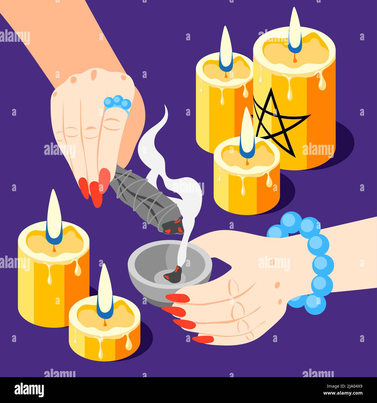 Ritual astrology Stock Vector Images - Alamy