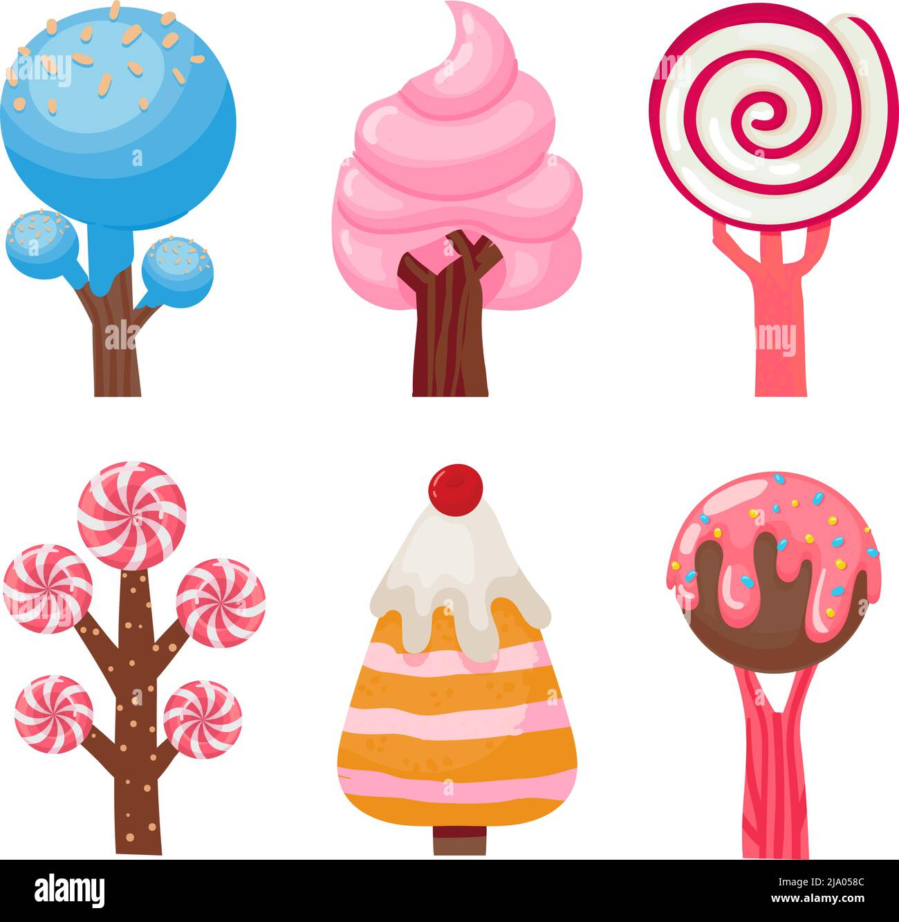 Made with sugar Stock Vector Images - Alamy