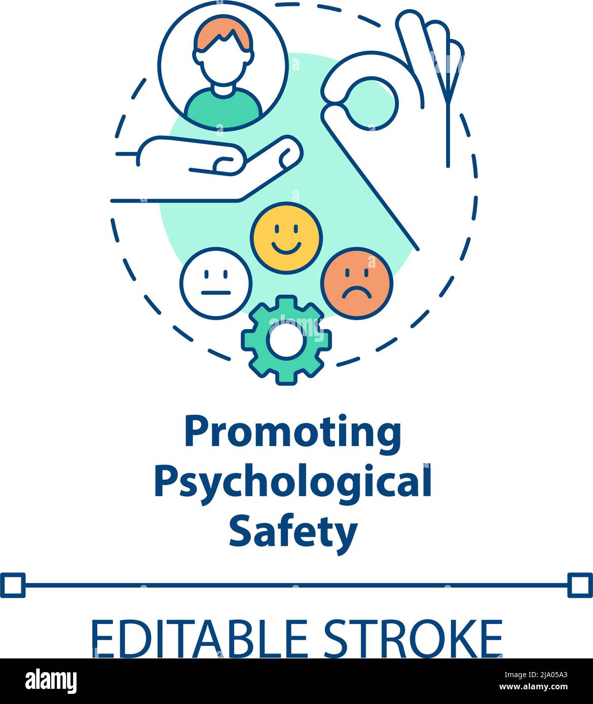 Promoting psychological safety concept icon Stock Vector Image & Art ...