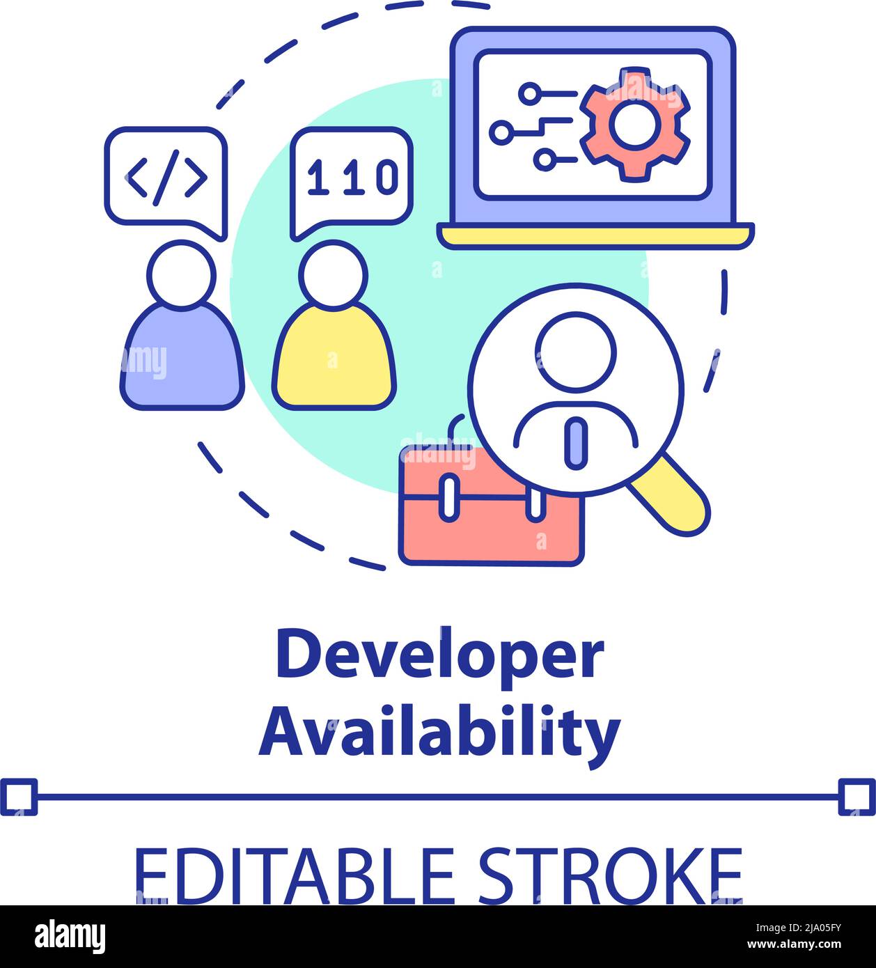 Employee availability Stock Vector Images - Alamy