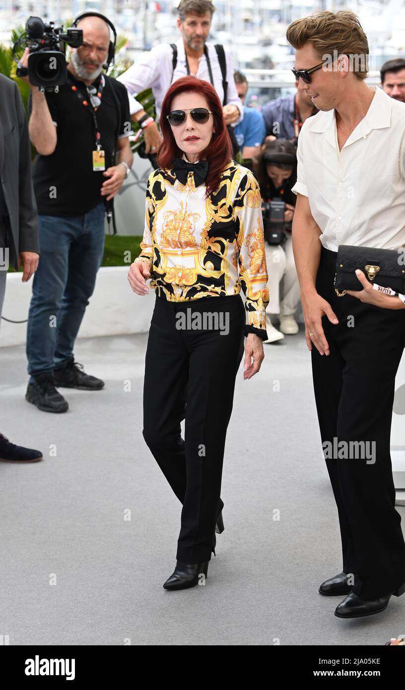 Priscilla Presley and Austin Butler attending the Elvis photocall ...