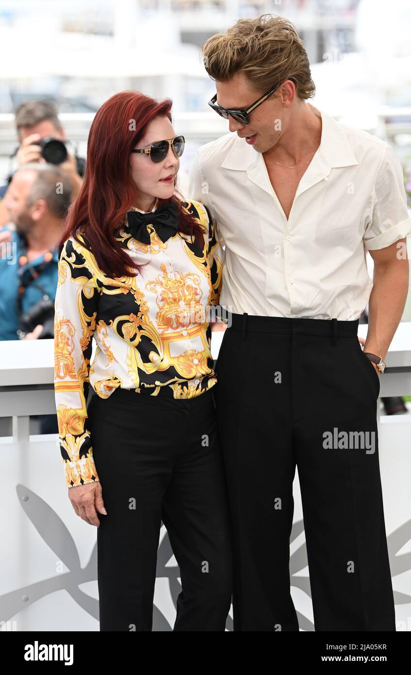 Priscilla Presley and Austin Butler attending the Elvis photocall ...