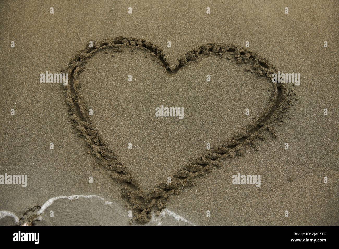 romantic heart on the Black Sea coast Stock Photo - Alamy