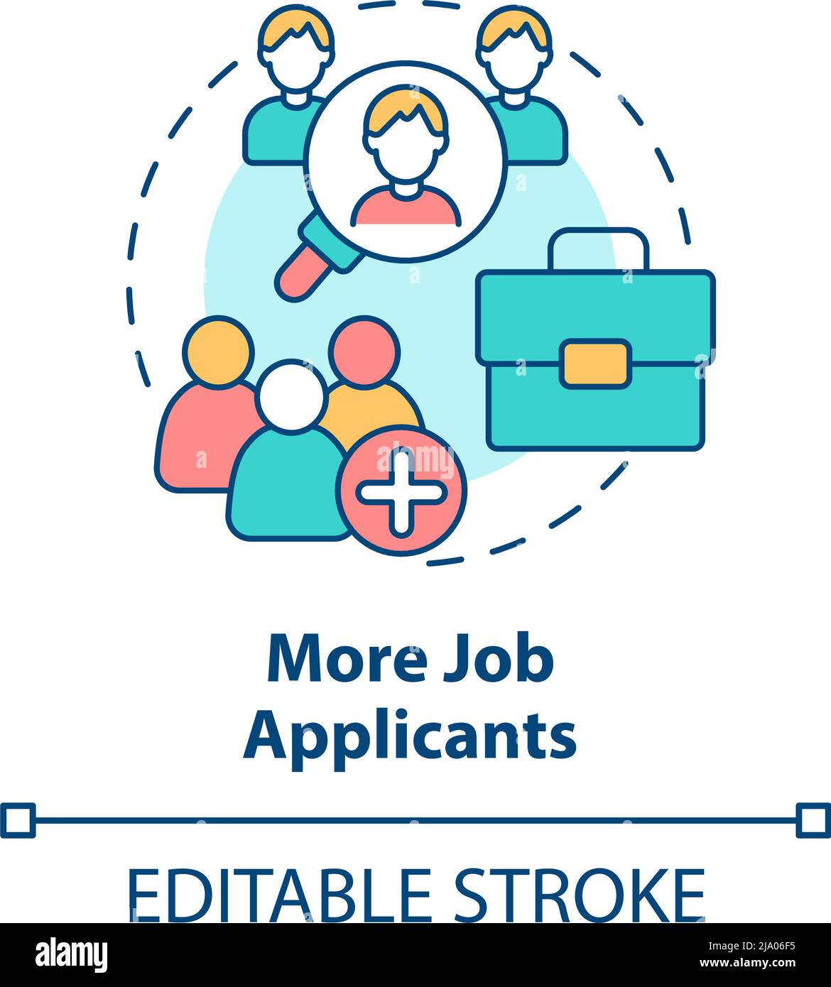 More job applicants concept icon Stock Vector Image & Art - Alamy