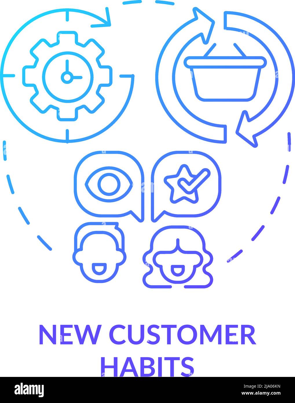 Shopping habits change Stock Vector Images - Alamy