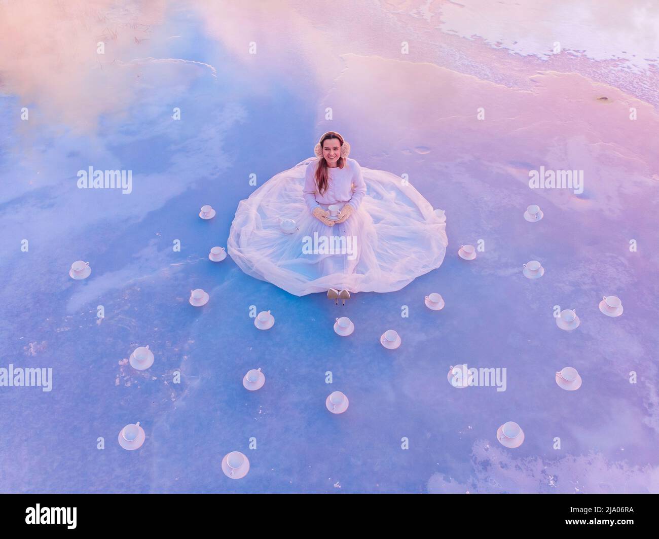 Pretty woman laying on rock hi-res stock photography and images - Alamy
