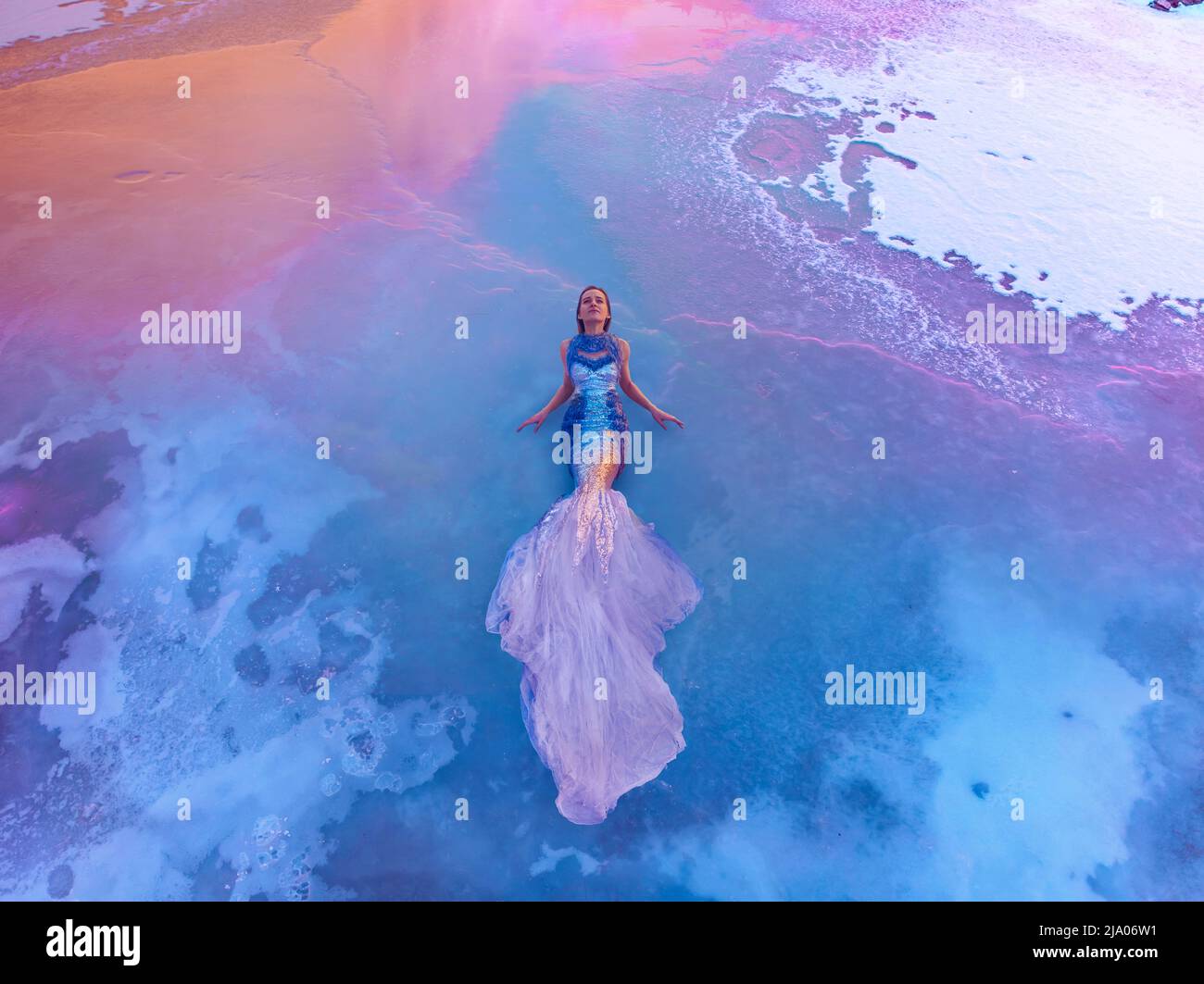 Pretty woman laying on rock hi-res stock photography and images - Alamy