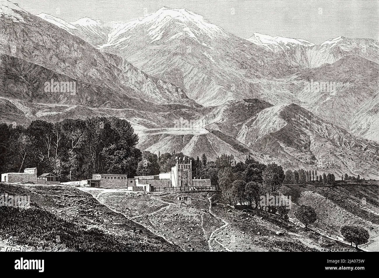 Tomb of Ali at Shohimardon, Fergana region. Uzbekistan, Central Asia ...