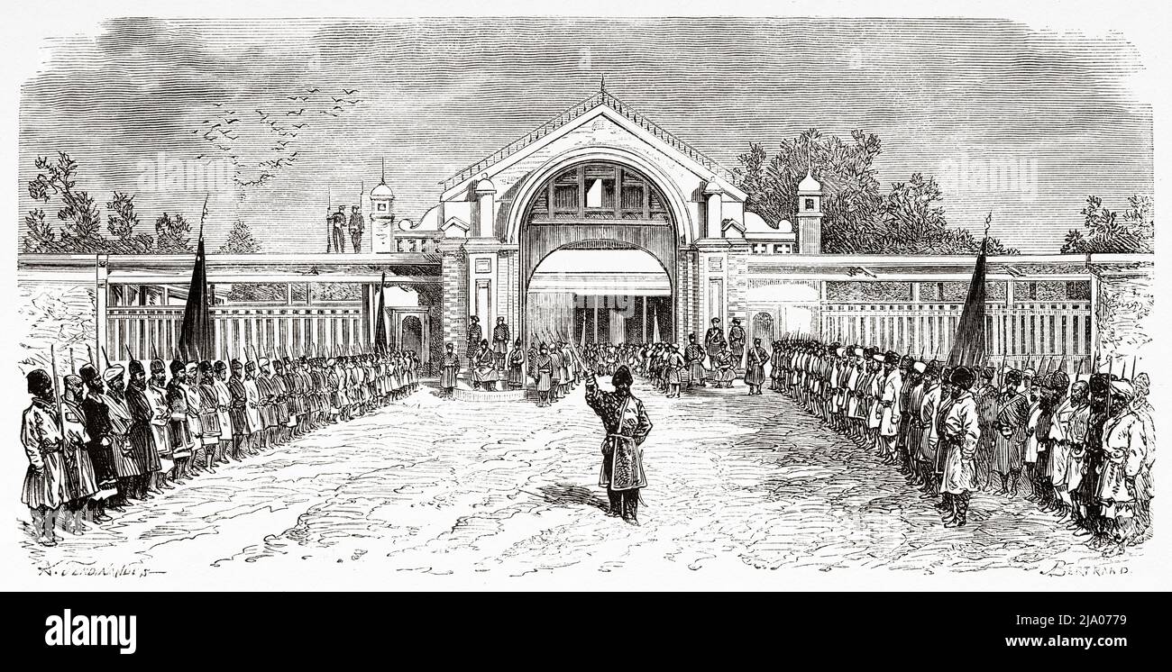 The palace of the Khokandese governor in Andizhan, Andijan region ...