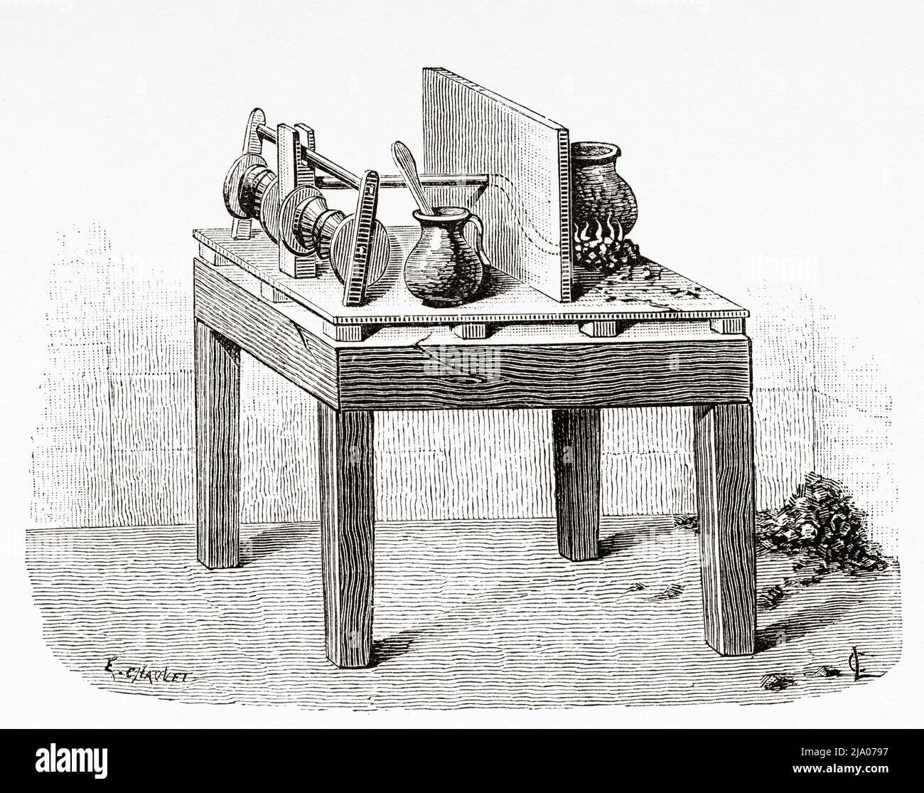 Antioquian bellows. Traditional Fireplace bellows to fan the typical ...