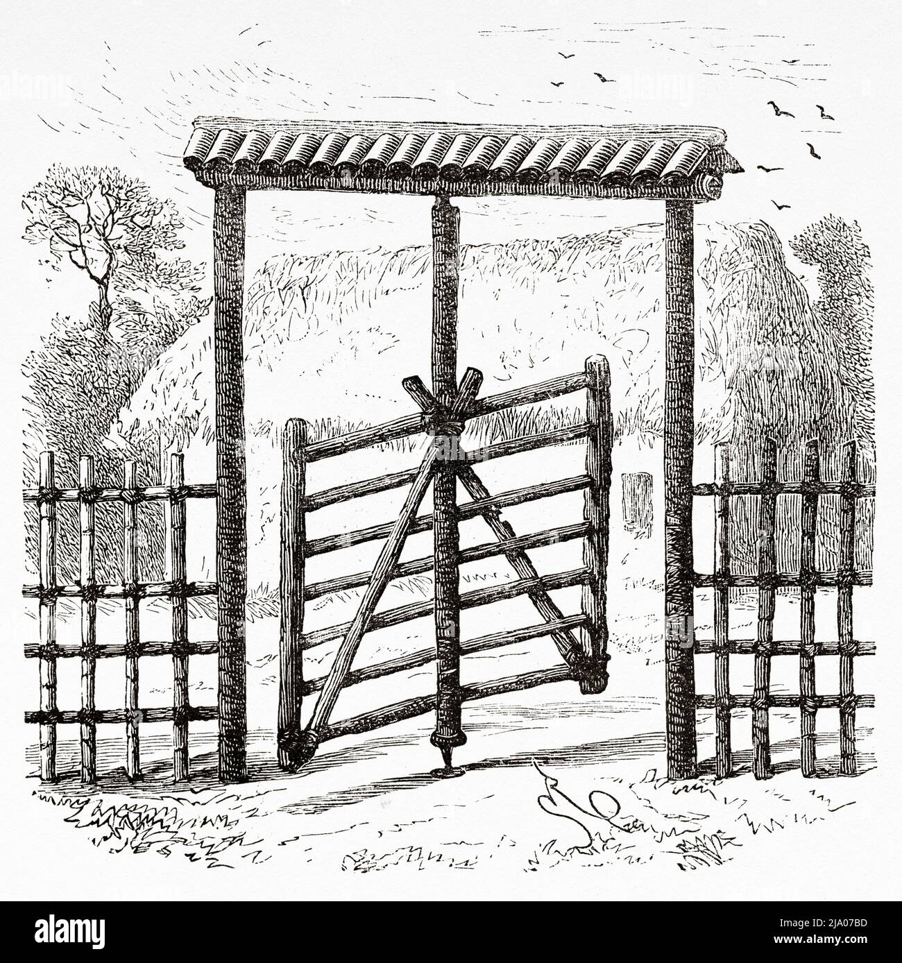 Revolving door of the Hacienda del Espinal, Cauca valley Department ...