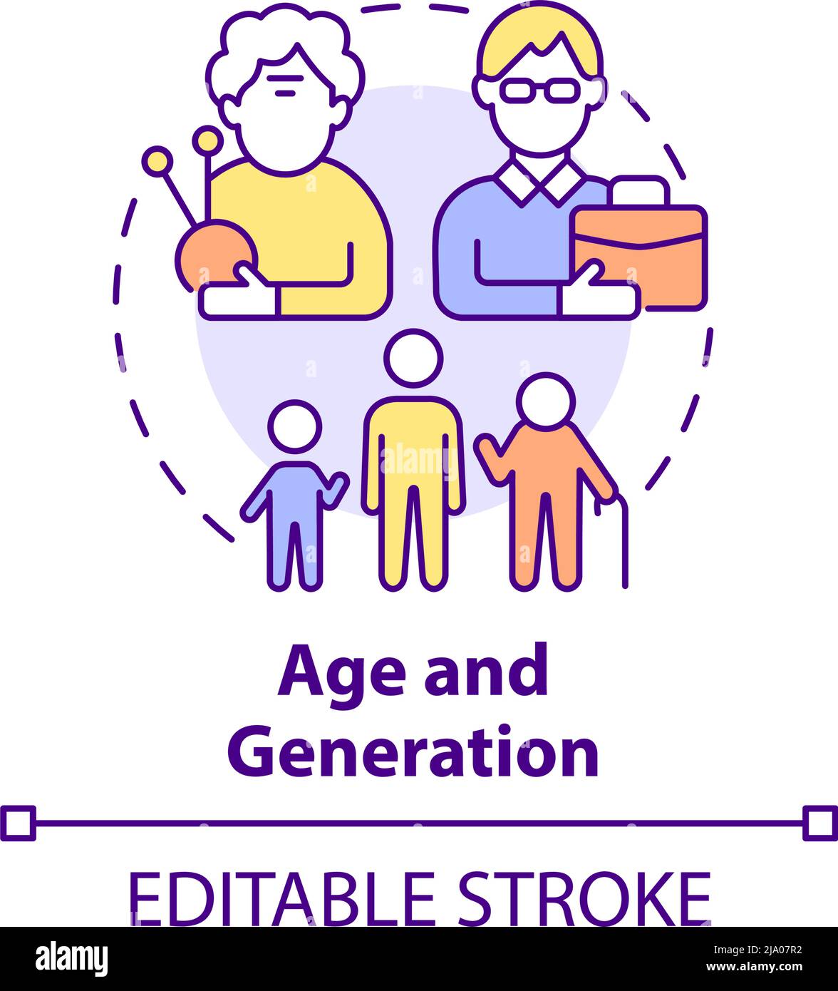 Age and generation concept icon Stock Vector Image & Art - Alamy Age and generation concept icon Stock Vector Image & Art - Alamy