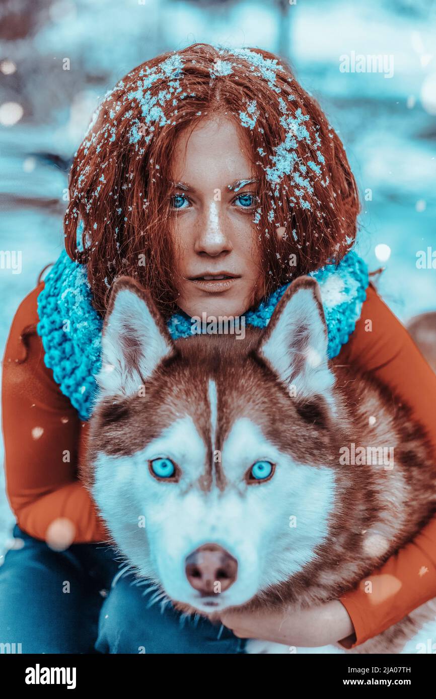 Female Light Red Siberian Husky