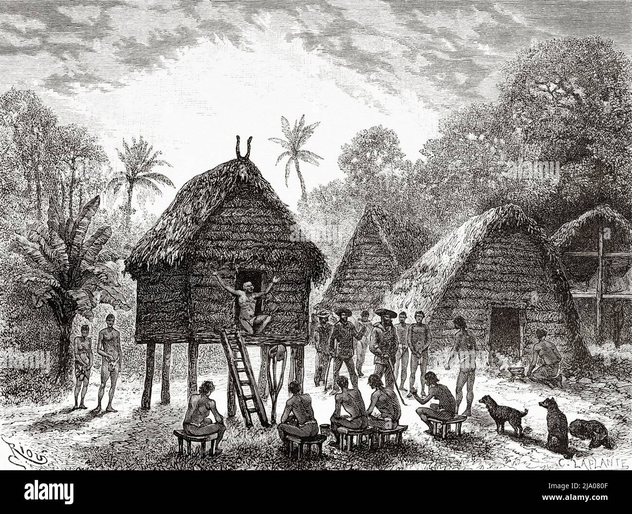 Indigenous village guyana hi-res stock photography and images - Alamy