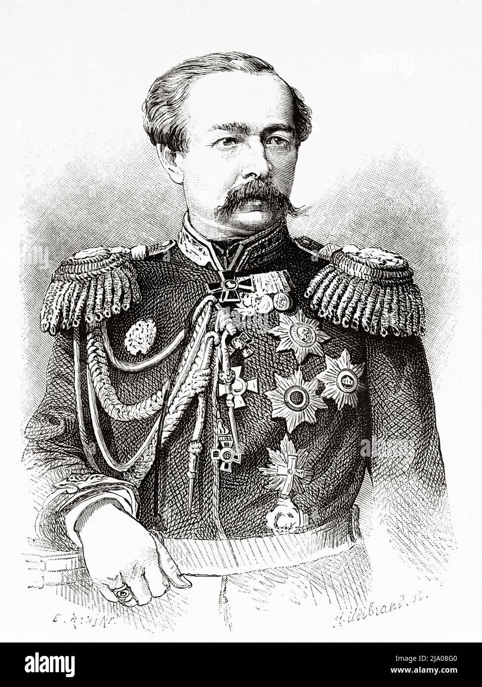 Nikolai Gennadievich Kaznakov (1823-1885) General of the Russian Army ...