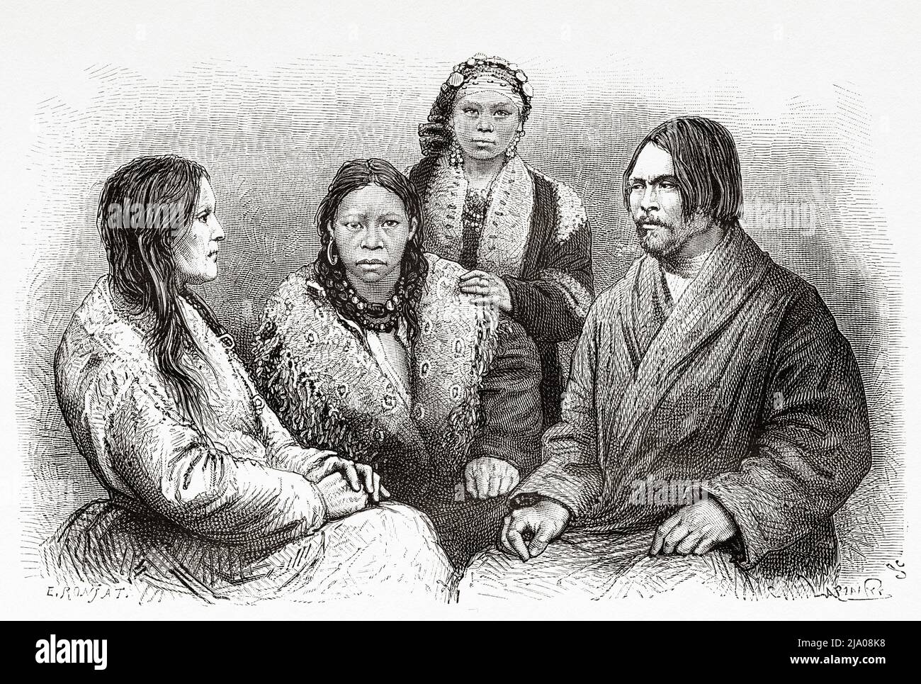 Ostyak family. Siberia, Russia. From Orenburg to Samarkand 1876-1878 by ...