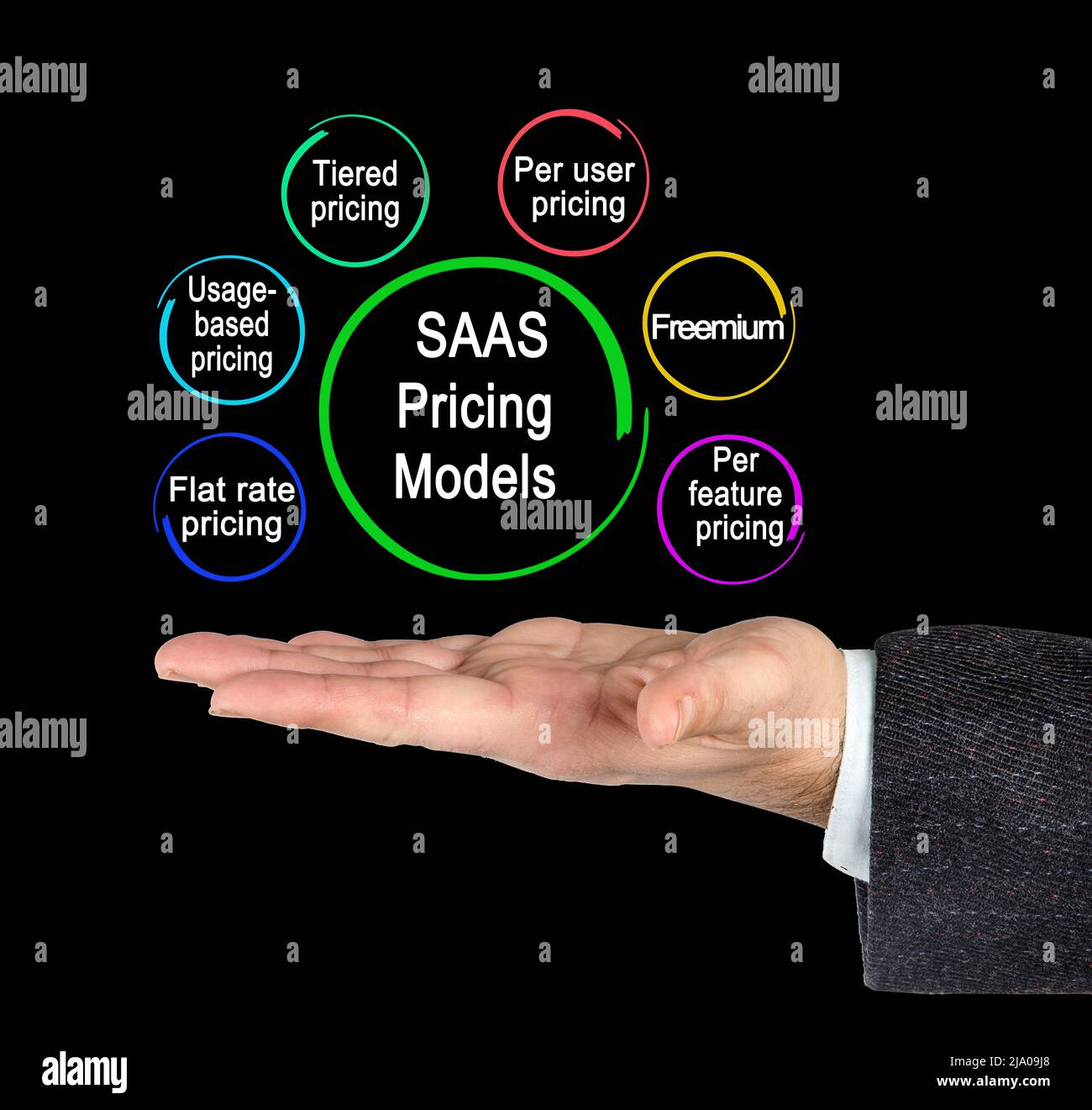 Six Models of SAAS Pricing Stock Photo - Alamy