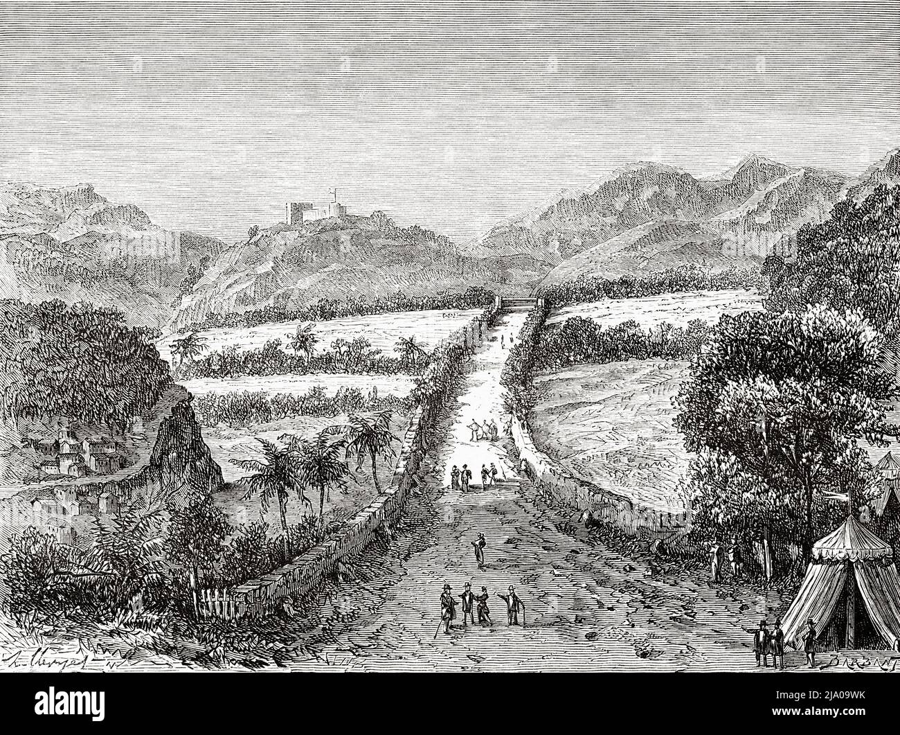 Fort de la Crete at Pierrot in Morne Drouet, Haiti. Caribbean, Central ...