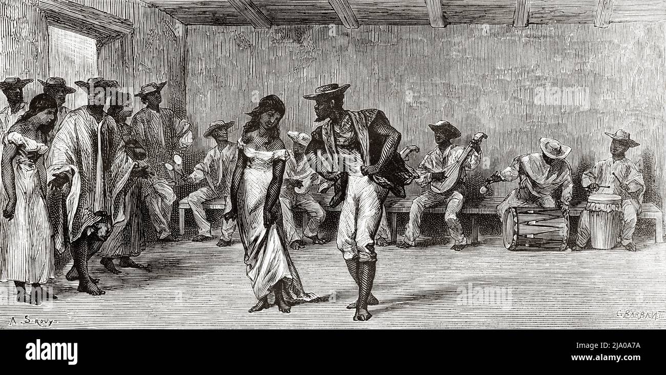 Couple dancing the traditional dance of the bambuco, popular dance of ...