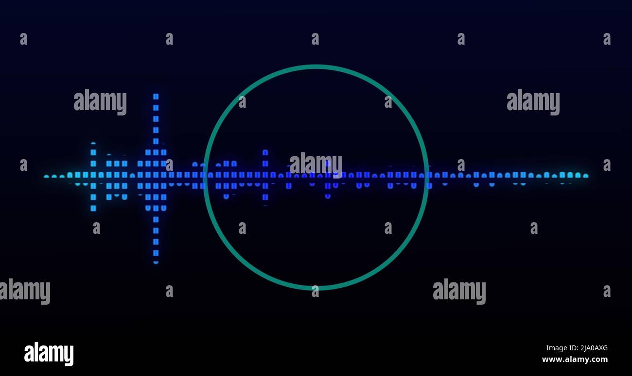 Image of digital interface over navy background Stock Photo - Alamy