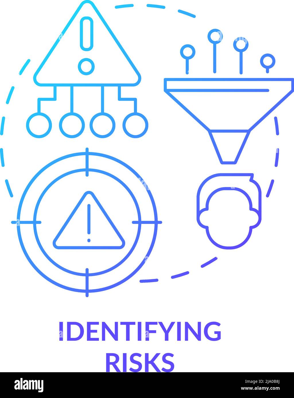 Identifying risks blue gradient concept icon Stock Vector Image & Art ... Identifying risks blue gradient concept icon Stock Vector Image & Art ...