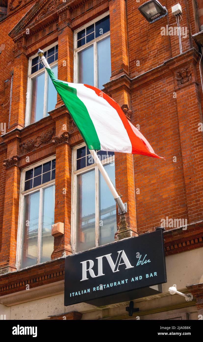 Riva blu, an Italian restaurant and bar on Castle Street in Liverpool ...