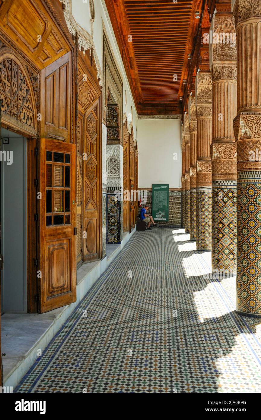 Dar El Bacha Museum of Confluences in Marrakesh. It is a magestic ...