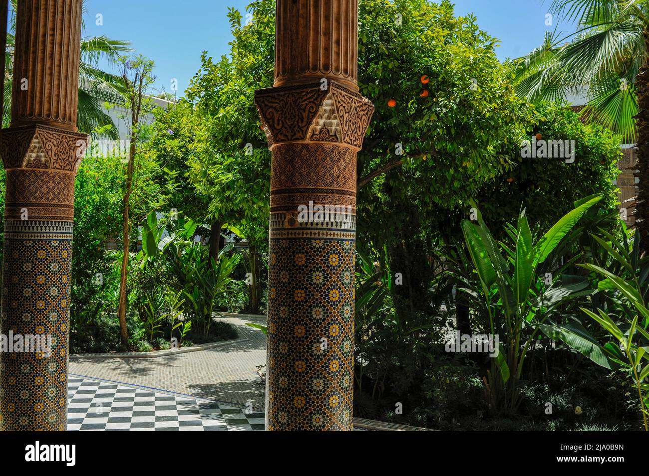 Dar El Bacha Museum of Confluences in Marrakesh. It is a magestic ...