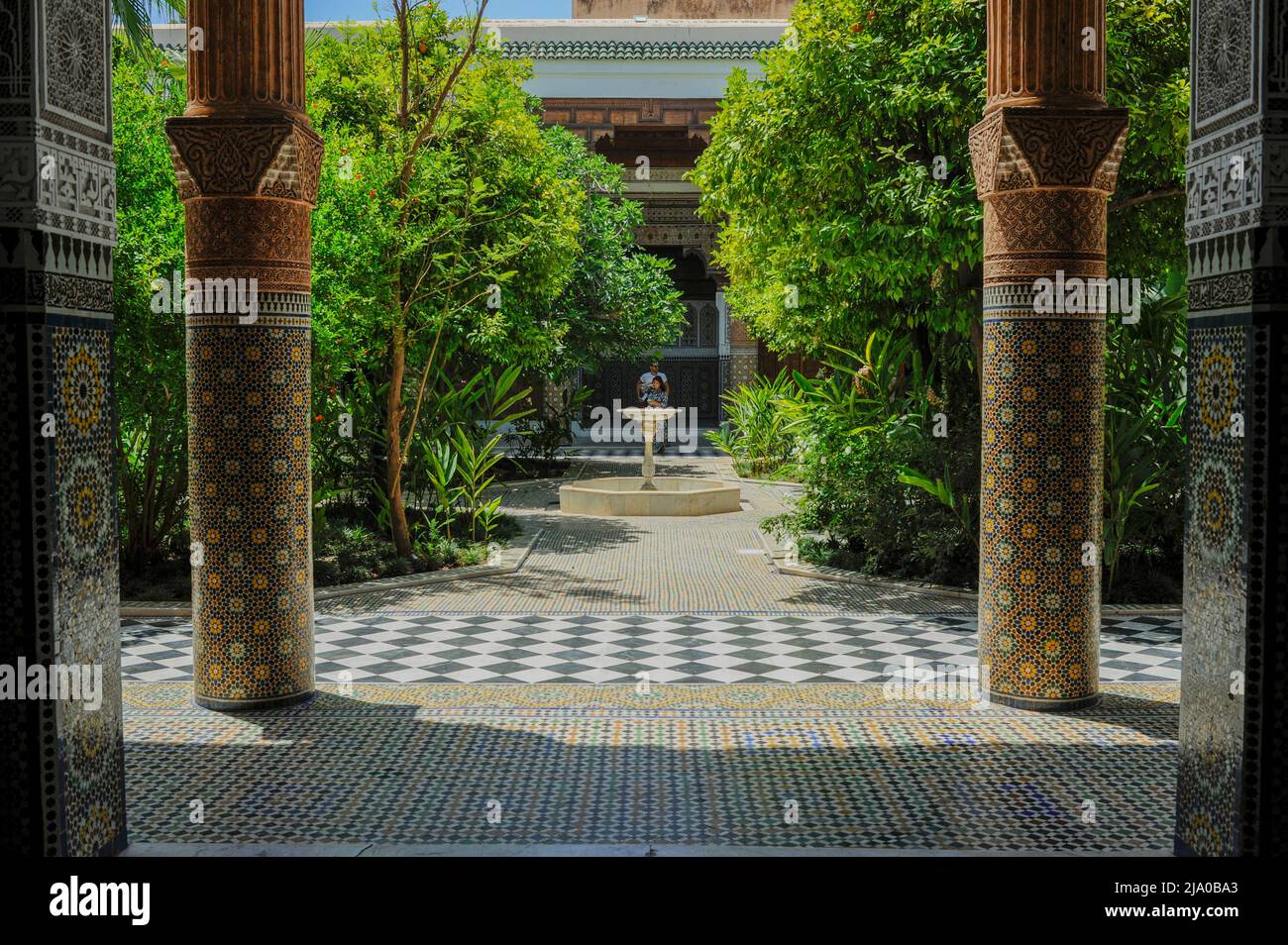 Dar El Bacha Museum of Confluences in Marrakesh. It is a magestic ...