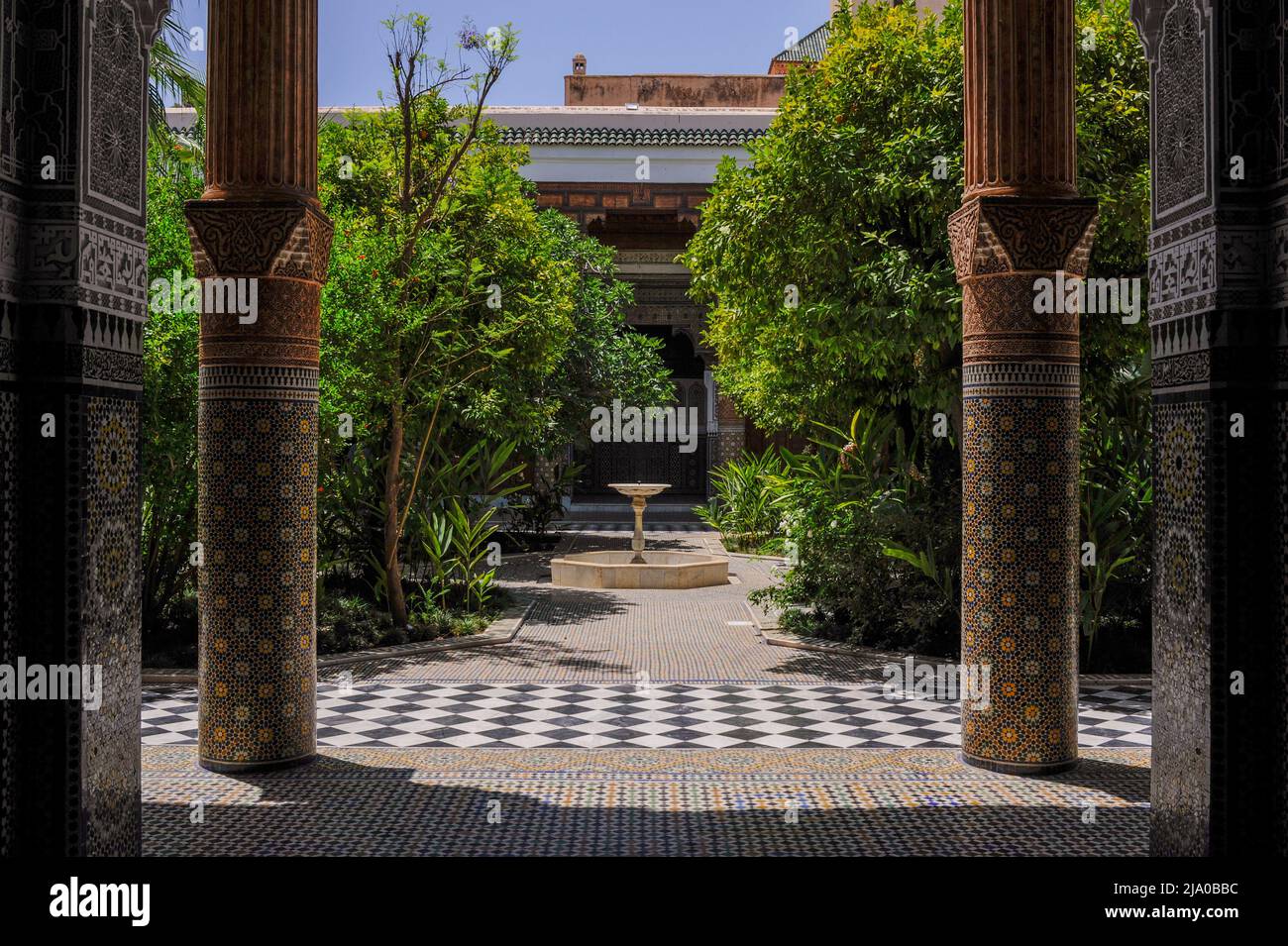 Dar El Bacha Museum of Confluences in Marrakesh. It is a magestic ...