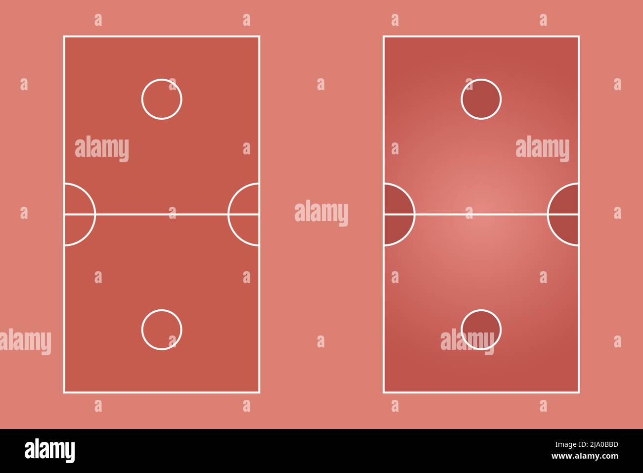 Takraw court flat design, Sport field graphic illustration, Vector of ...
