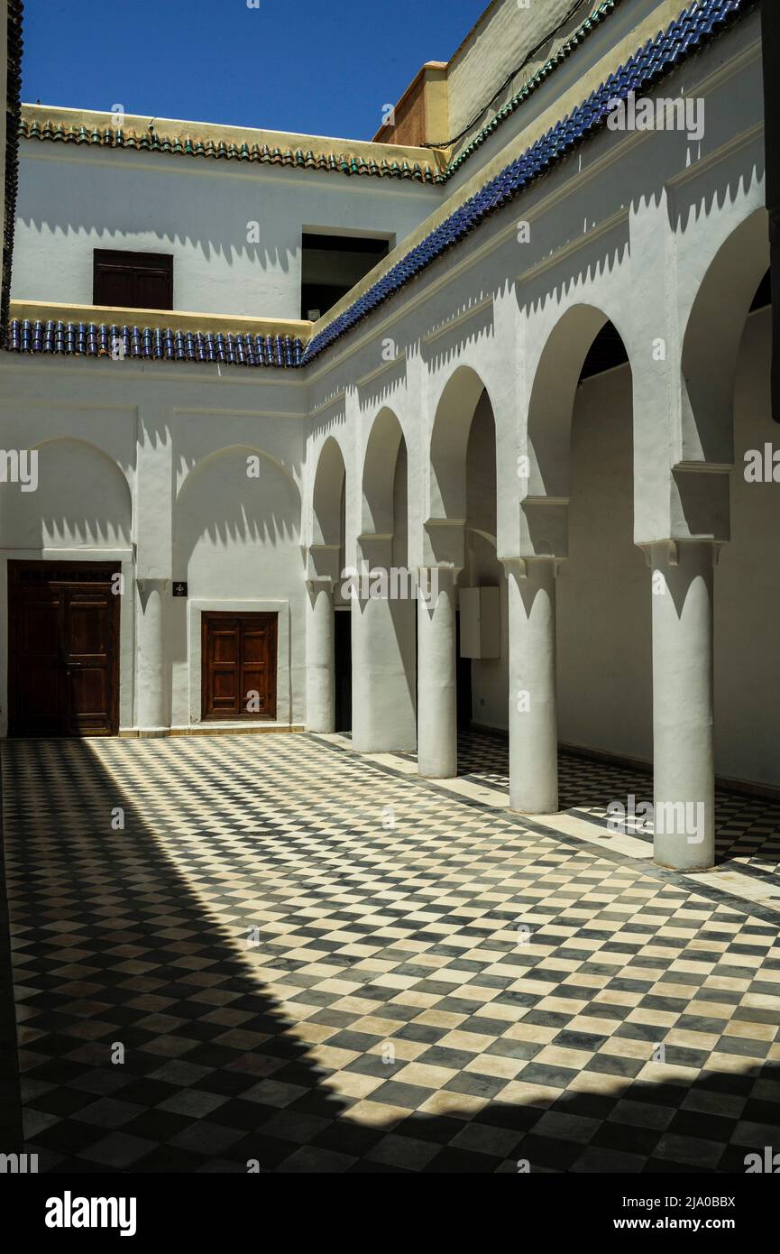 Dar El Bacha Museum of Confluences in Marrakesh. It is a magestic ...