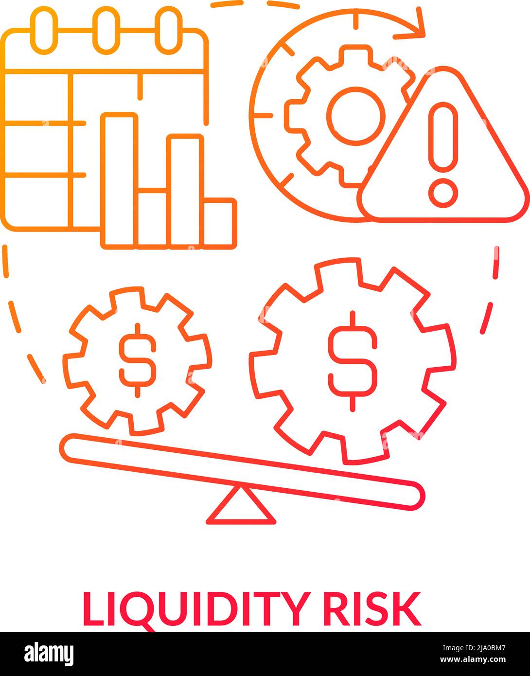 Liquidity risk red gradient concept icon Stock Vector Image & Art - Alamy