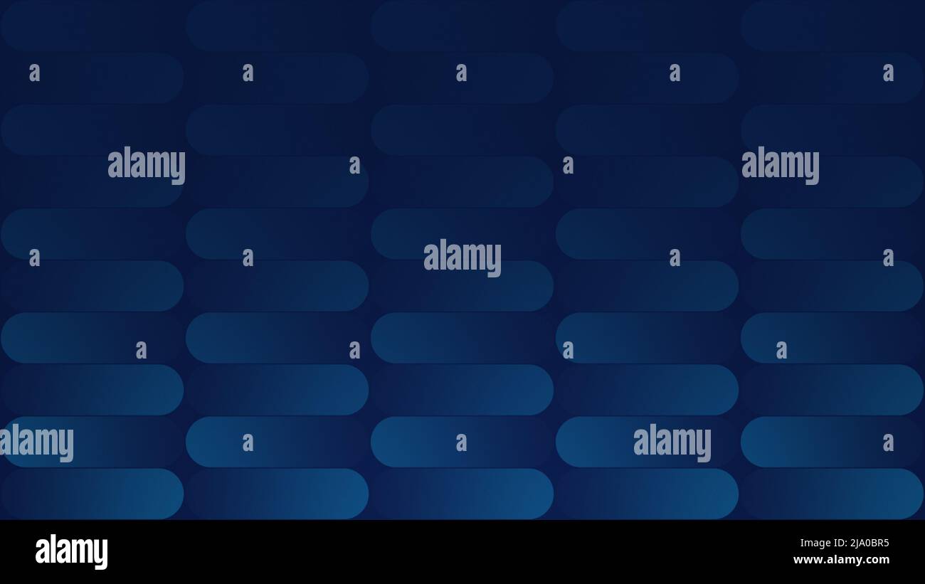 Pattern of horizontal dark blue geometric shapes with color gradient ...