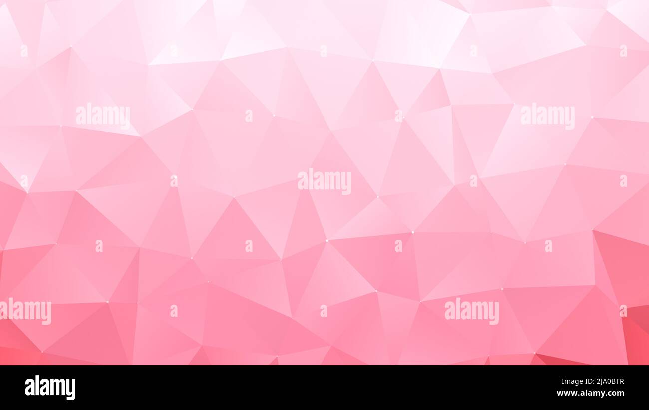 Pink polygon vector pattern background. Abstract full frame 3D triangular low poly style ...