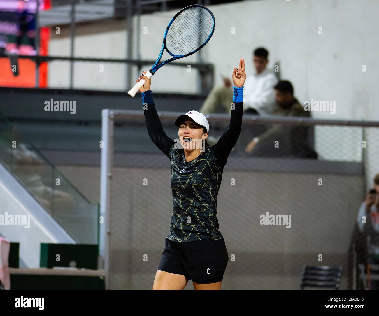 Fernanda Contreras Gomez of Mexico in action against Panna Udvardy of ...